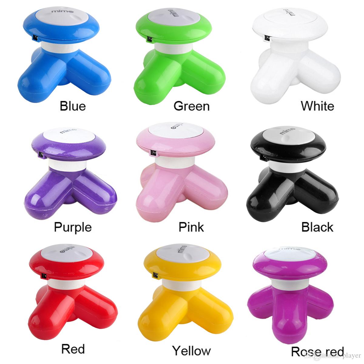 Head Massager Mini Electric Handled Wave Vibrating Massager USB Battery ...