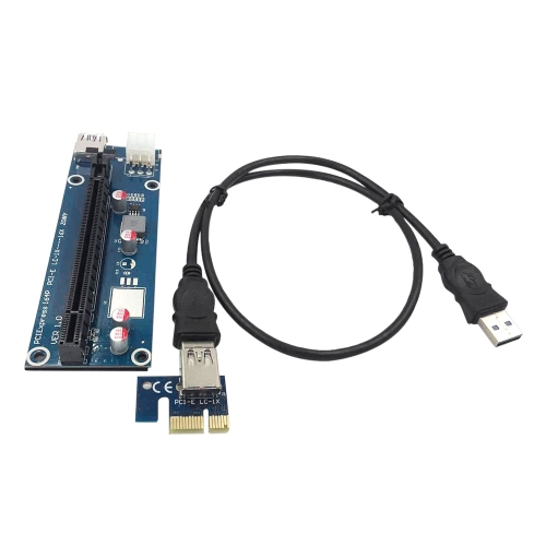 USB 3.0 PCI-E PCI Express Extension Cable 1X to 16X Extender Riser ...